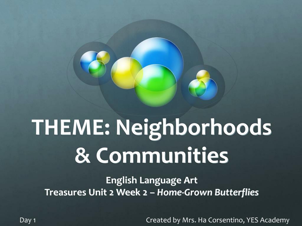 PPT - THEME: Neighborhoods & Communities PowerPoint Presentation - ID ...