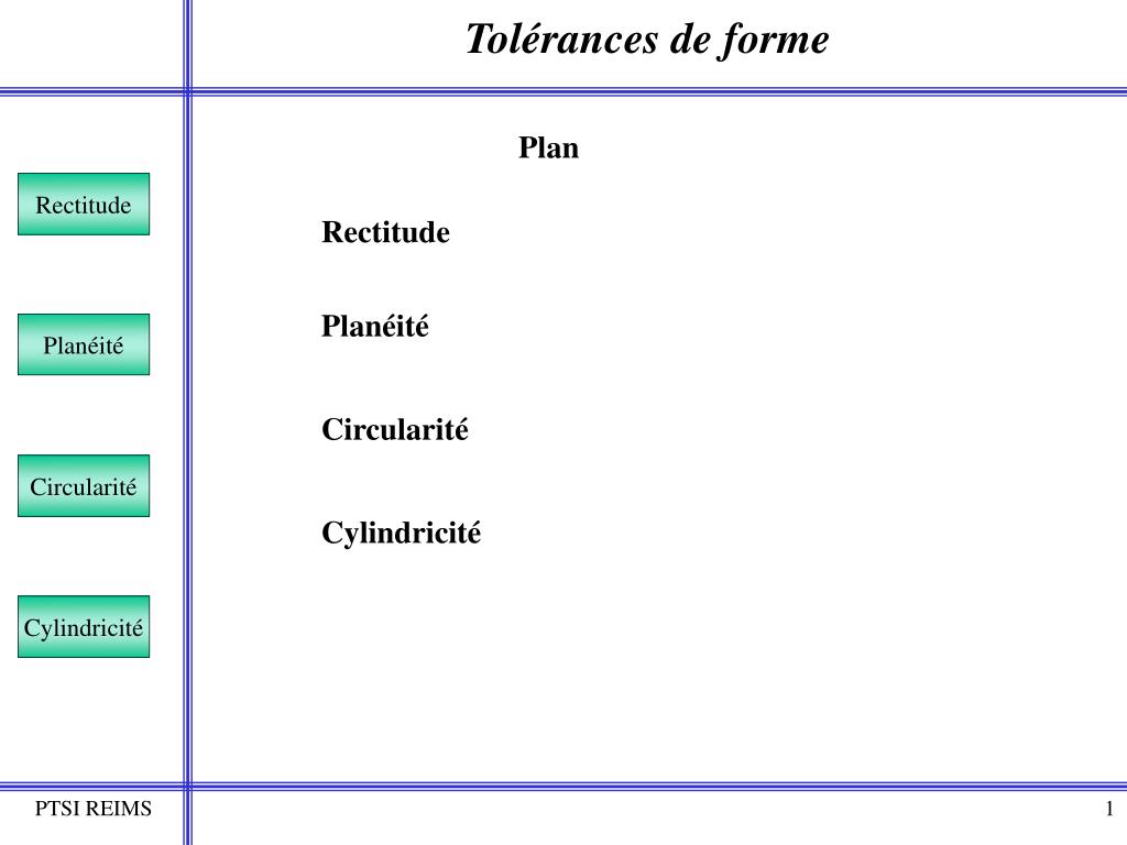 PPT - Tolérances de forme PowerPoint Presentation, free download - ID ...