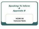 PPT - SPEAKING TO INFORM PowerPoint Presentation, free download - ID ...