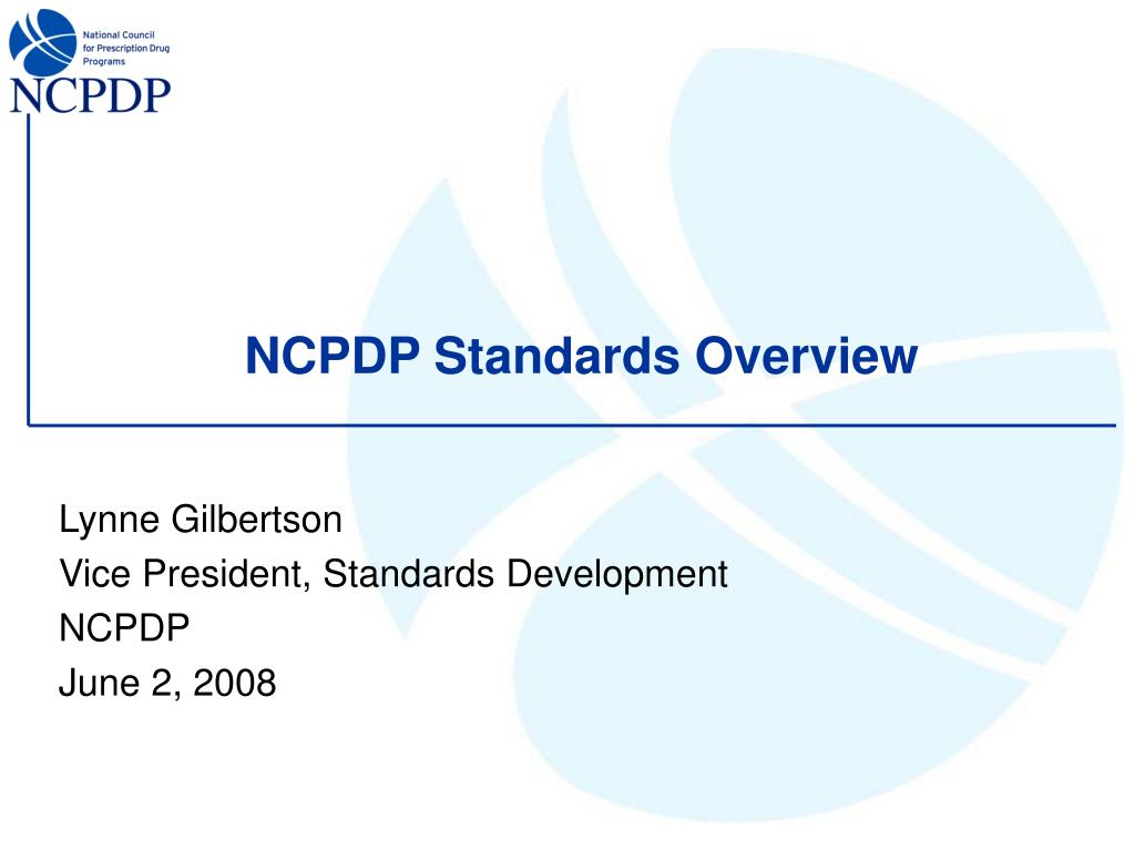 PPT - NCPDP Standards Overview PowerPoint Presentation, free download ...
