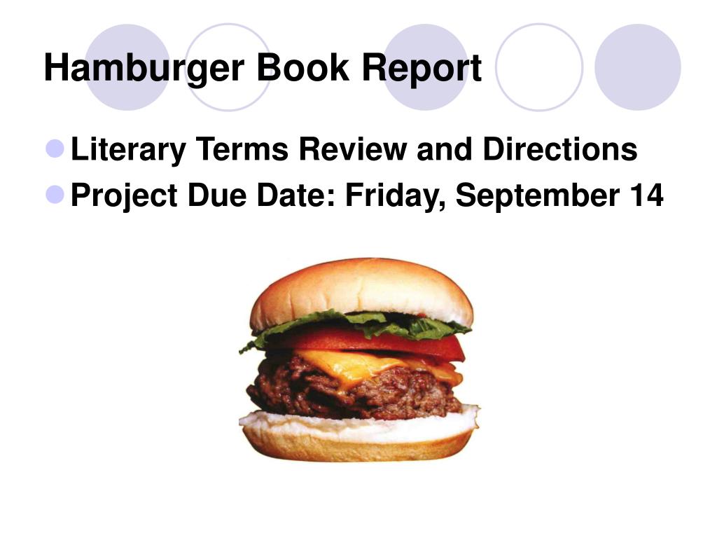 PPT - Hamburger Book Report PowerPoint Presentation, free download - ID ...