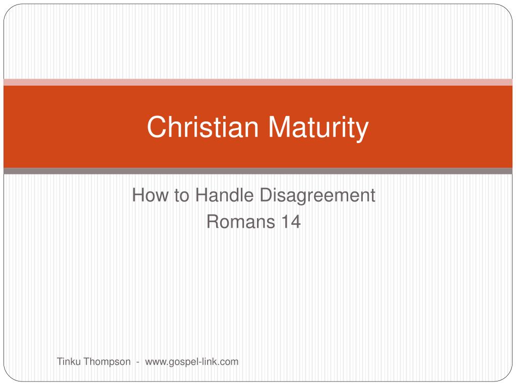 PPT - Christian Maturity PowerPoint Presentation, free download - ID:679136