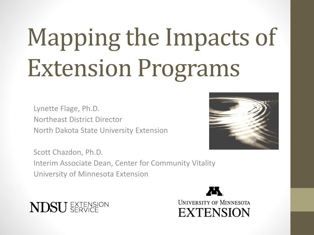 PPT - Mapping the Impacts of Extension Programs PowerPoint Presentation ...