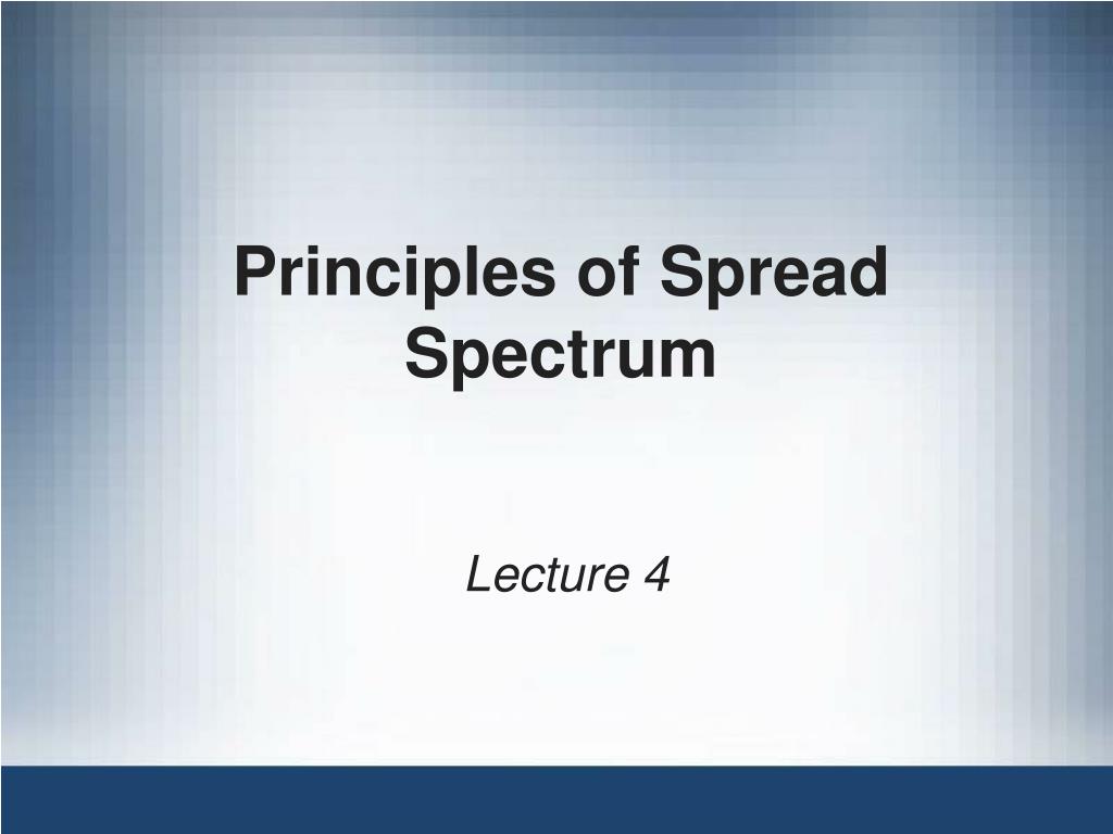 PPT - Principles of Spread Spectrum PowerPoint Presentation, free ...