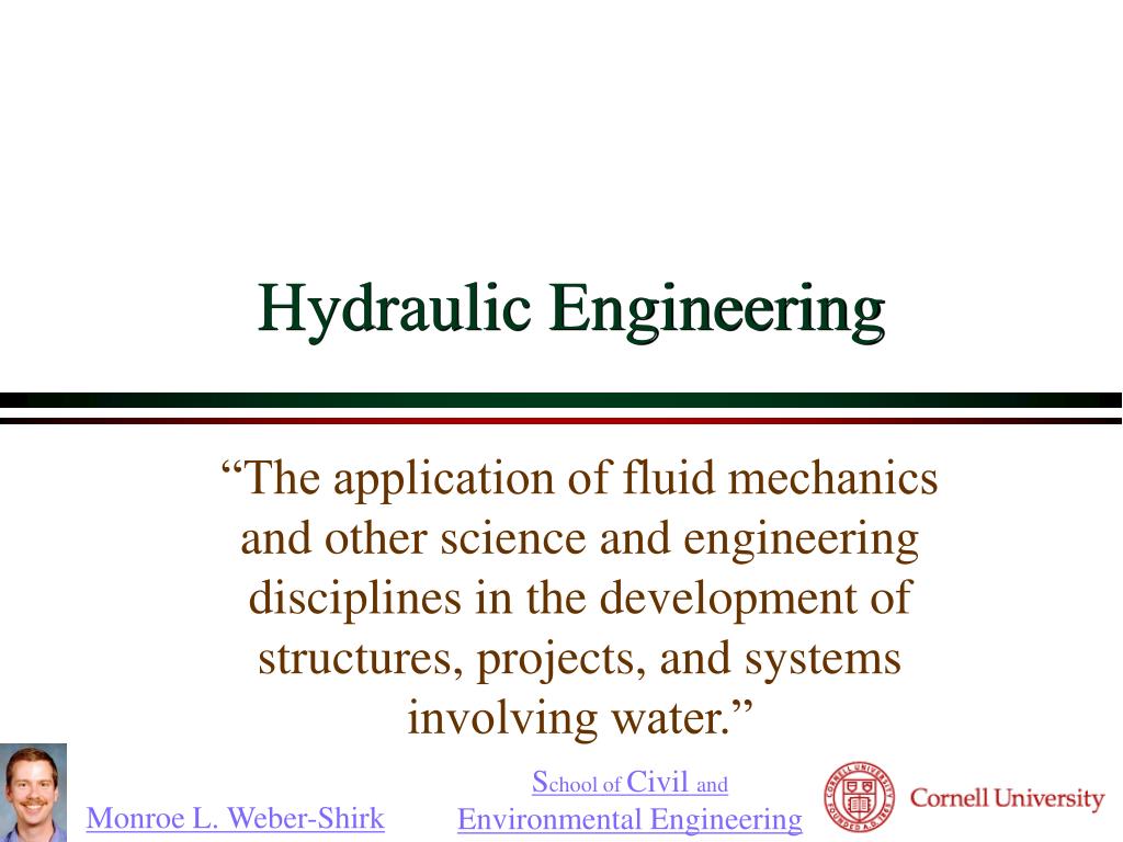 PPT - Innovative Hydraulic Engineering Projects in Water Systems ...