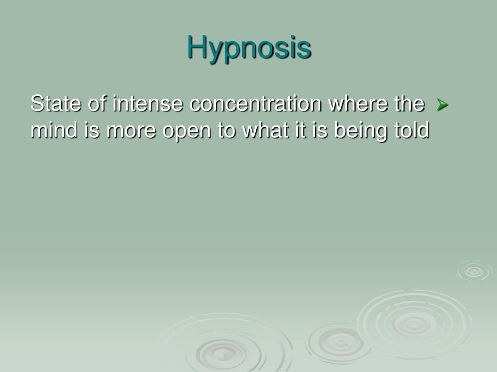 PPT - Hypnosis PowerPoint Presentation, free download - ID:681511