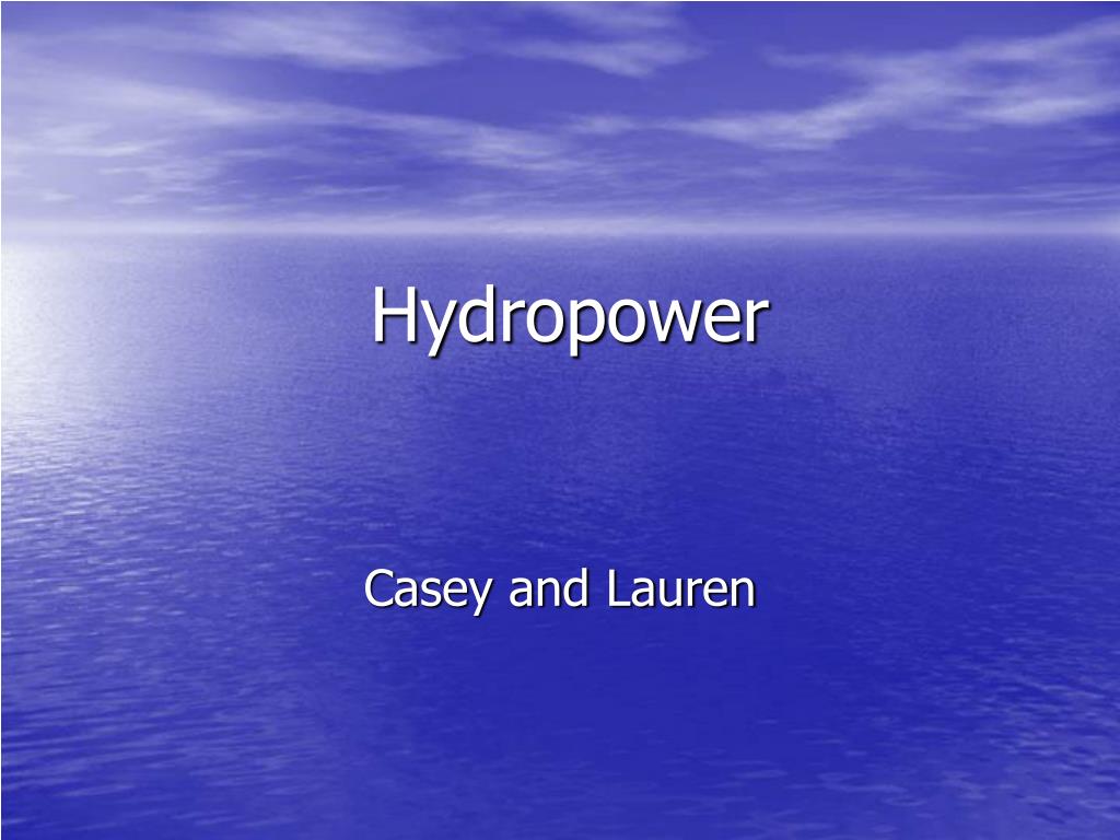 PPT - Hydropower PowerPoint Presentation, free download - ID:683868