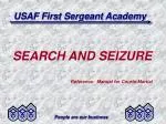 PPT - FIRST SERGEANT RESPONSIBILITY Reference: AFI 36-2113, AFI 36-2618 ...