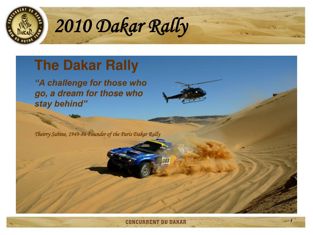 PPT - 2010 Dakar Rally PowerPoint Presentation, free download - ID:68533