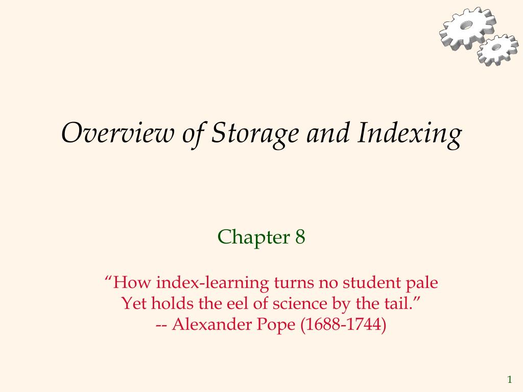 PPT - Overview of Storage and Indexing PowerPoint Presentation, free ...
