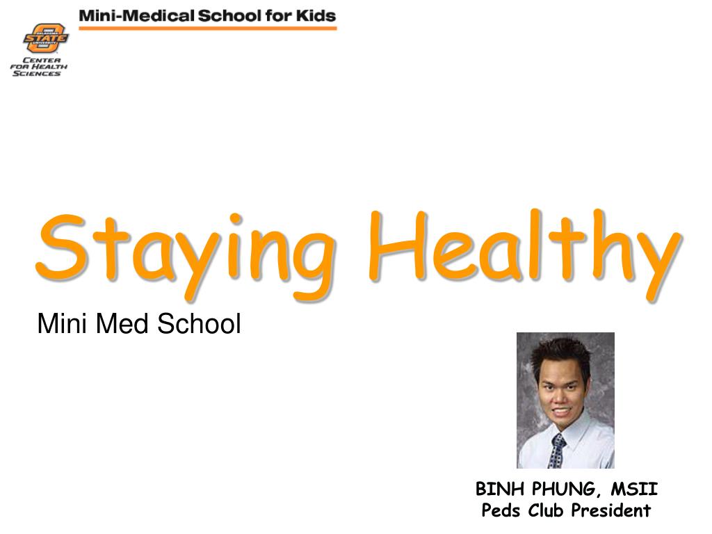 PPT - Staying Healthy PowerPoint Presentation, free download - ID:685461