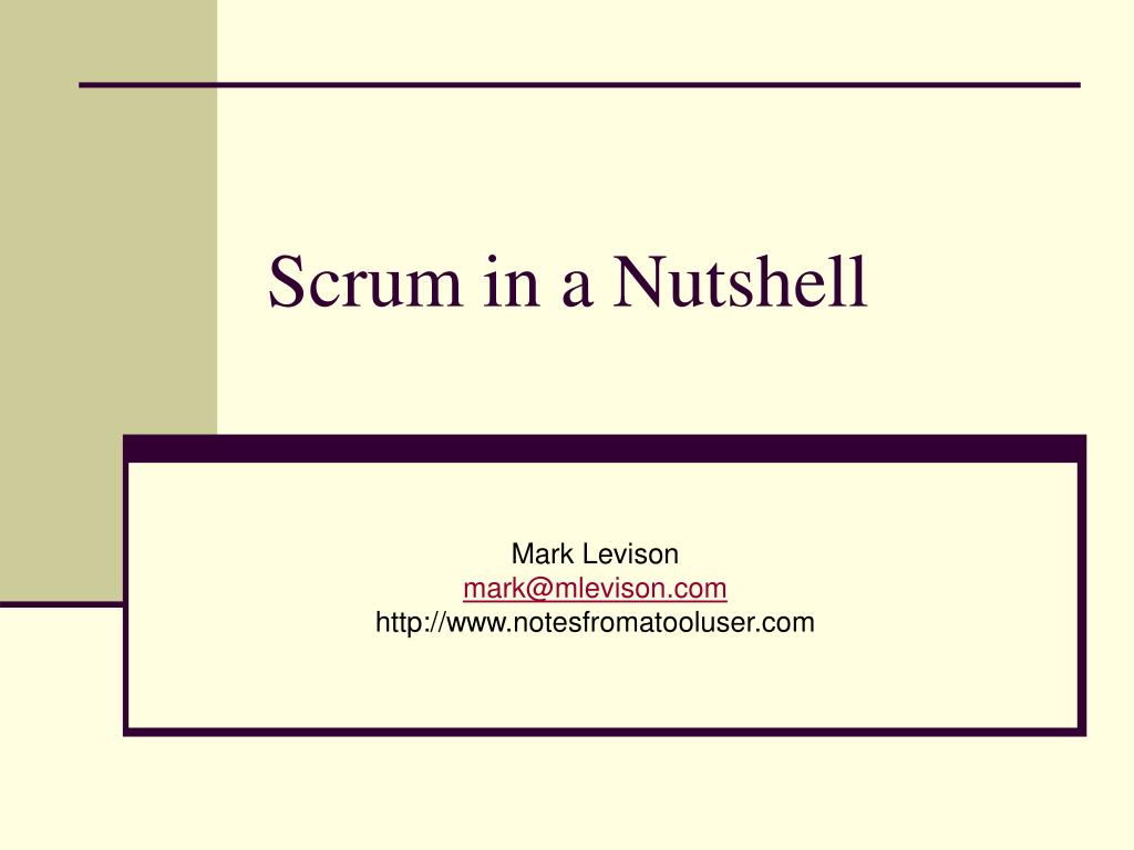 PPT - Scrum in a Nutshell PowerPoint Presentation, free download - ID ...