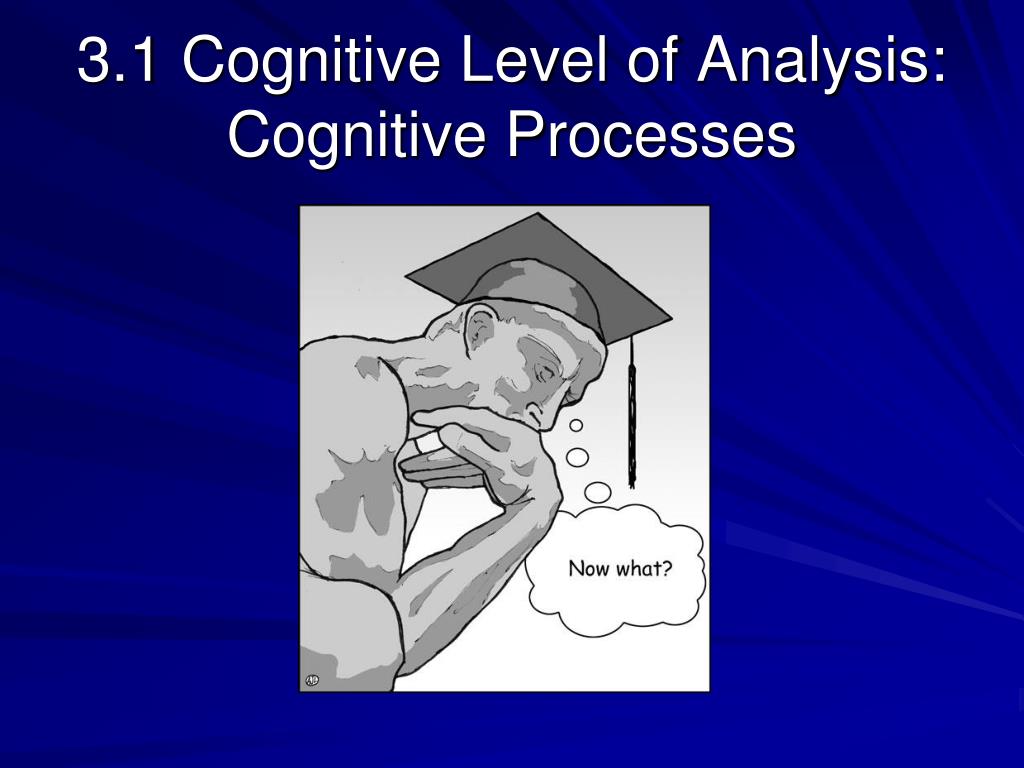 PPT - 3.1 Cognitive Level of Analysis: Cognitive Processes PowerPoint ...