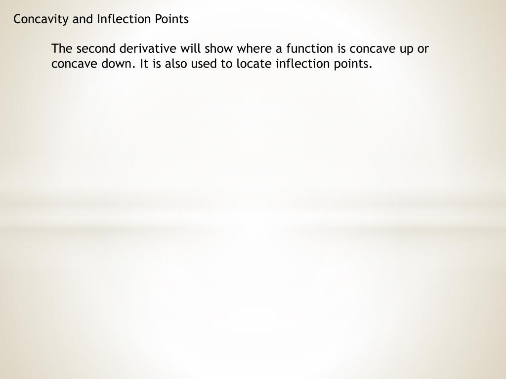 PPT - Concavity and Inflection Points PowerPoint Presentation, free ...