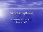 PPT - Mechanisms of cardiac arrhythmias. PowerPoint Presentation, free ...