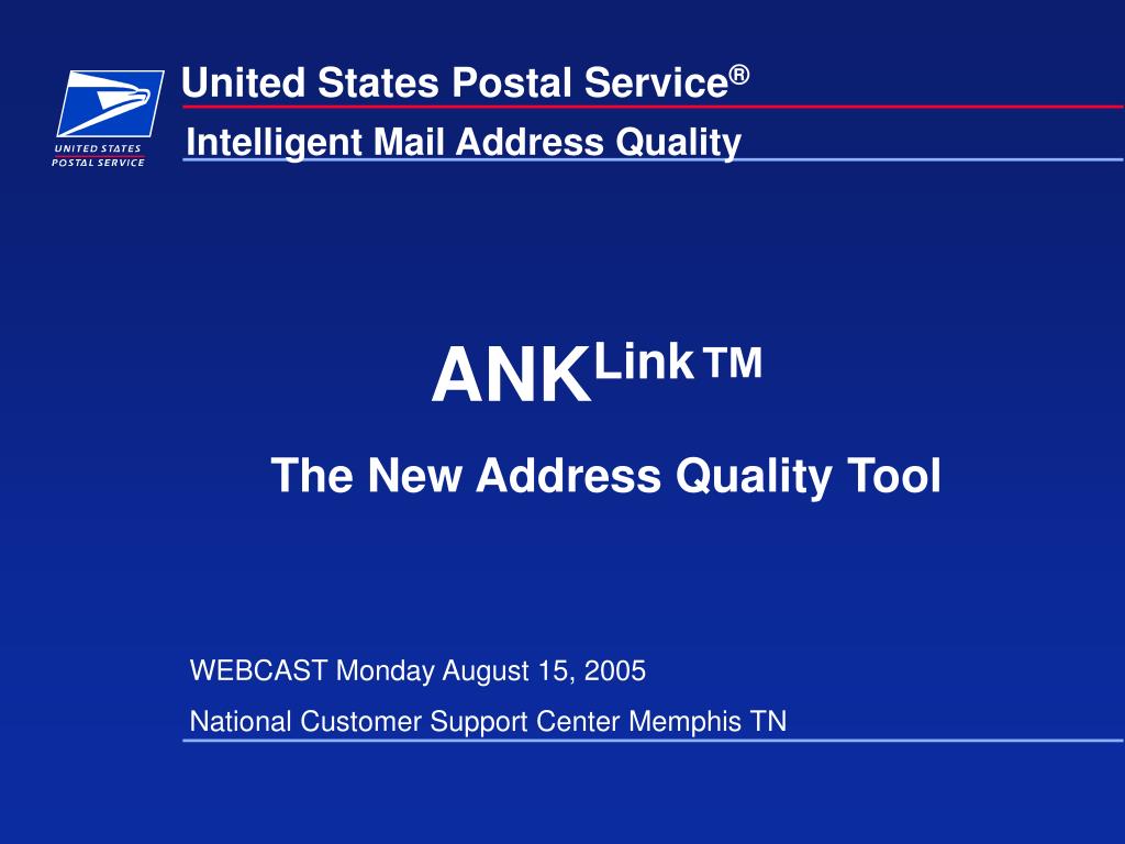 PPT - United States Postal Service ® PowerPoint Presentation, free ...