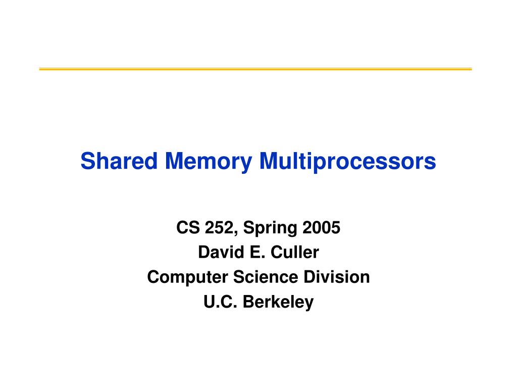 PPT - Shared Memory Multiprocessors PowerPoint Presentation, free ...