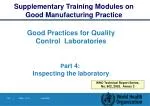 PPT - Good Practices for Quality Control Laboratories PowerPoint ...