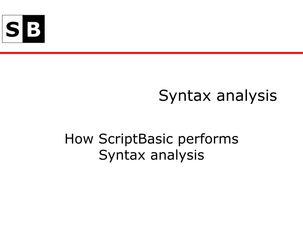 PPT - Syntax analysis PowerPoint Presentation, free download - ID:690924
