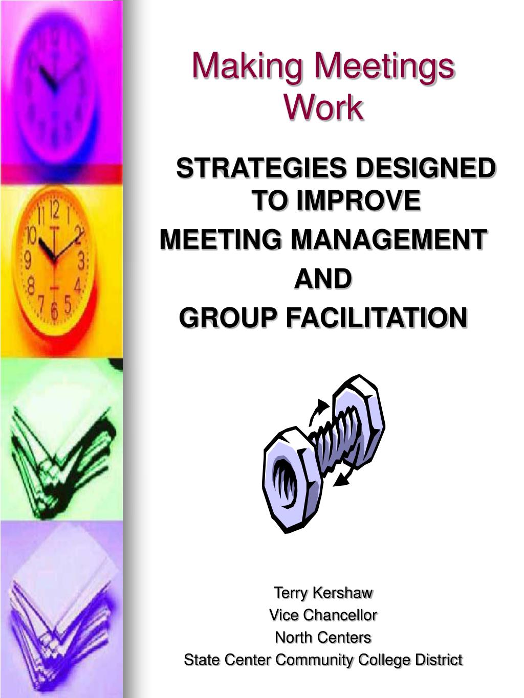 PPT - Making Meetings Work PowerPoint Presentation, free download - ID ...