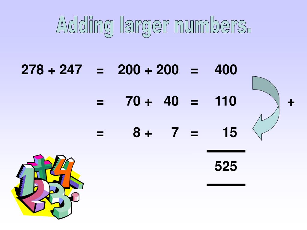 PPT - Adding larger numbers. PowerPoint Presentation, free download ...