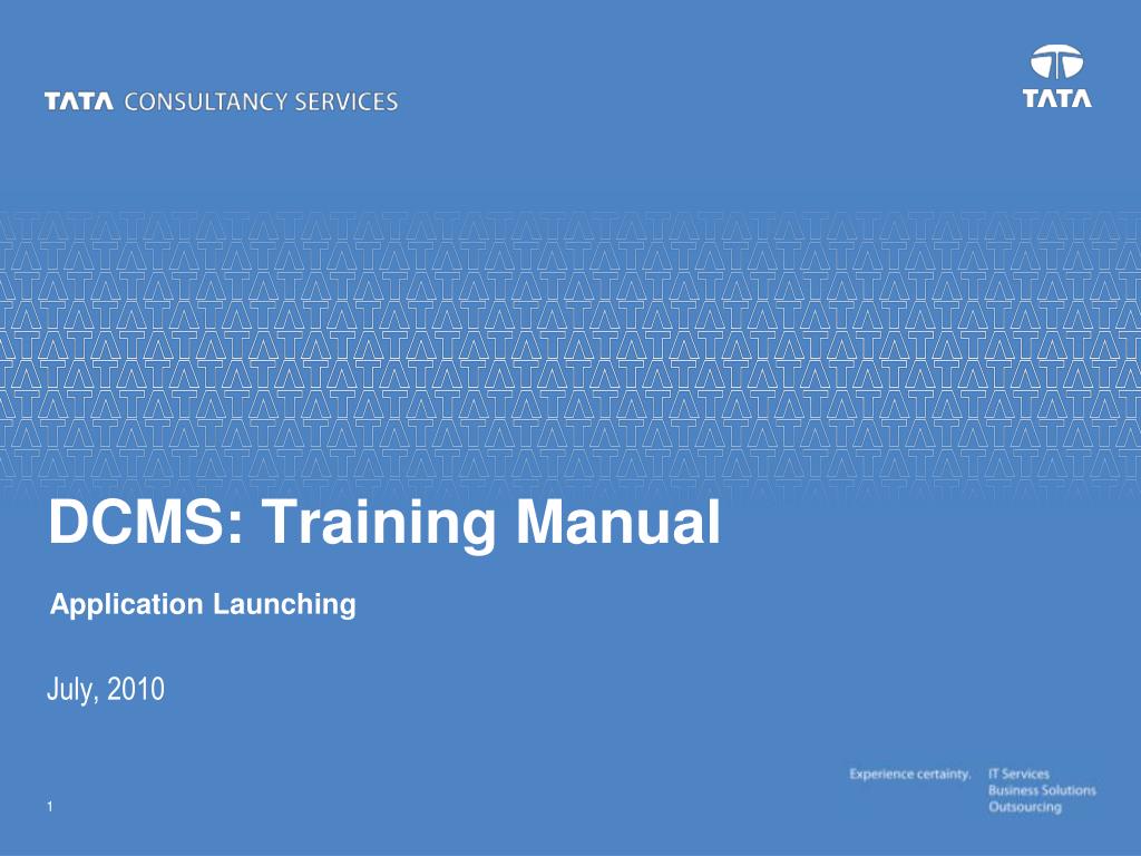 PPT - DCMS: Training Manual PowerPoint Presentation, free download - ID ...