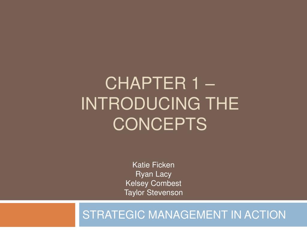 PPT - chapter 1 – Introducing the concepts PowerPoint Presentation ...