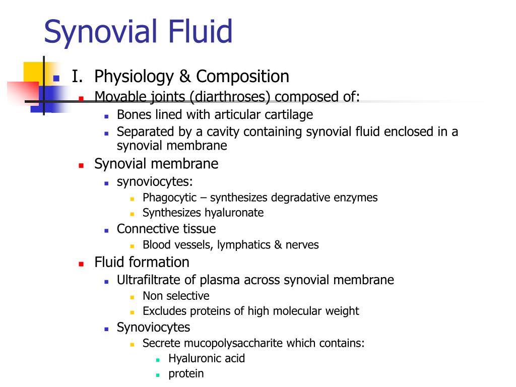 PPT - Synovial Fluid PowerPoint Presentation, free download - ID:702385