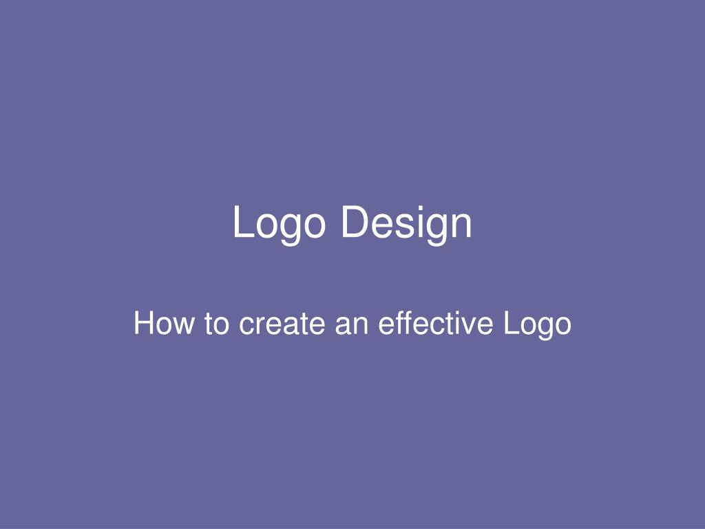 PPT - Logo Design PowerPoint Presentation, free download - ID:702703