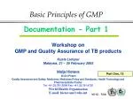 PPT - Basic Principles of GMP PowerPoint Presentation, free download ...