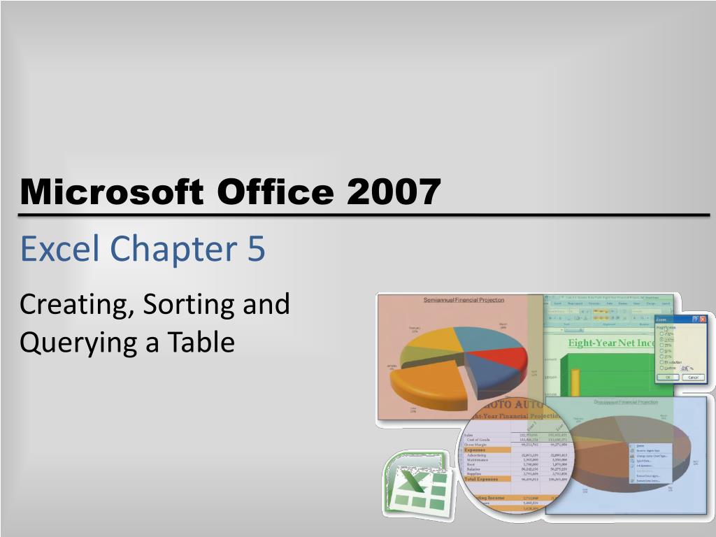 PPT - Excel Chapter 5 PowerPoint Presentation, free download - ID:704547