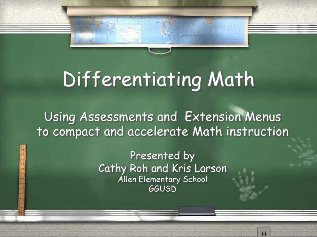 PPT - Differentiating Math PowerPoint Presentation, free download - ID ...