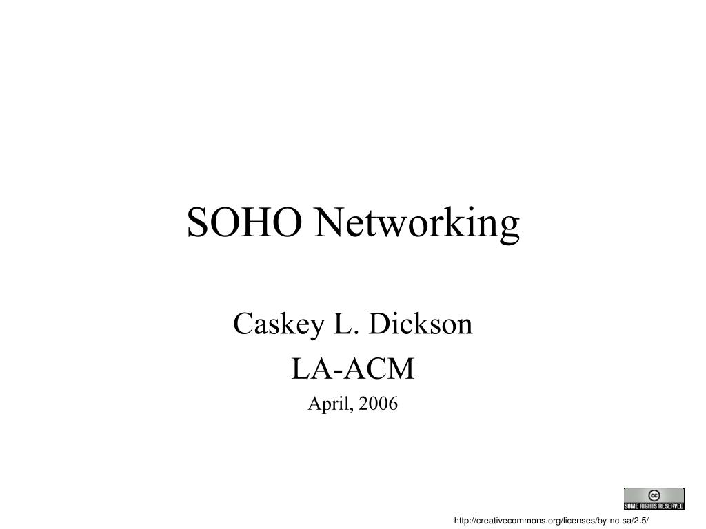 PPT - SOHO Networking PowerPoint Presentation, free download - ID:70638