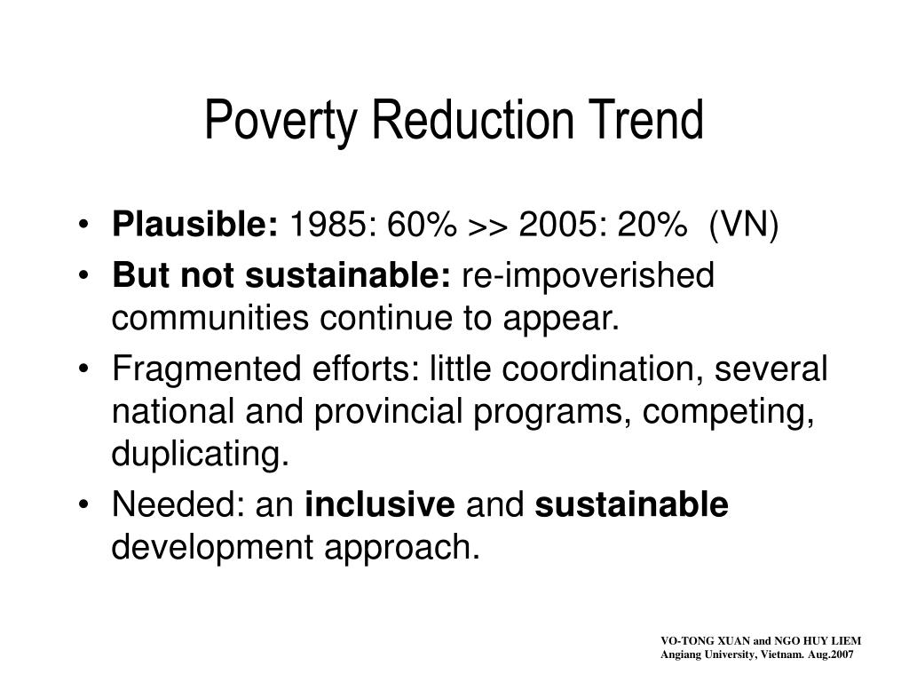 PPT - Poverty Reduction Trend PowerPoint Presentation, free download ...
