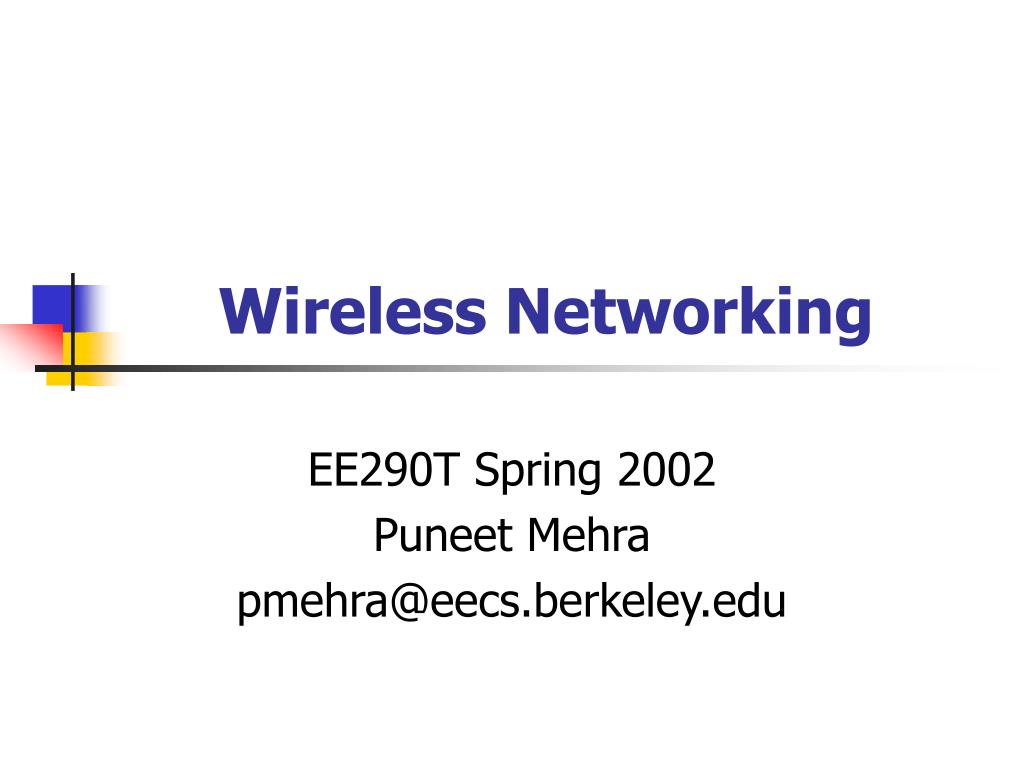 PPT - Wireless Networking PowerPoint Presentation, free download - ID:70794