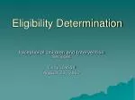 PPT - Understanding the eligibility determination process for special ...