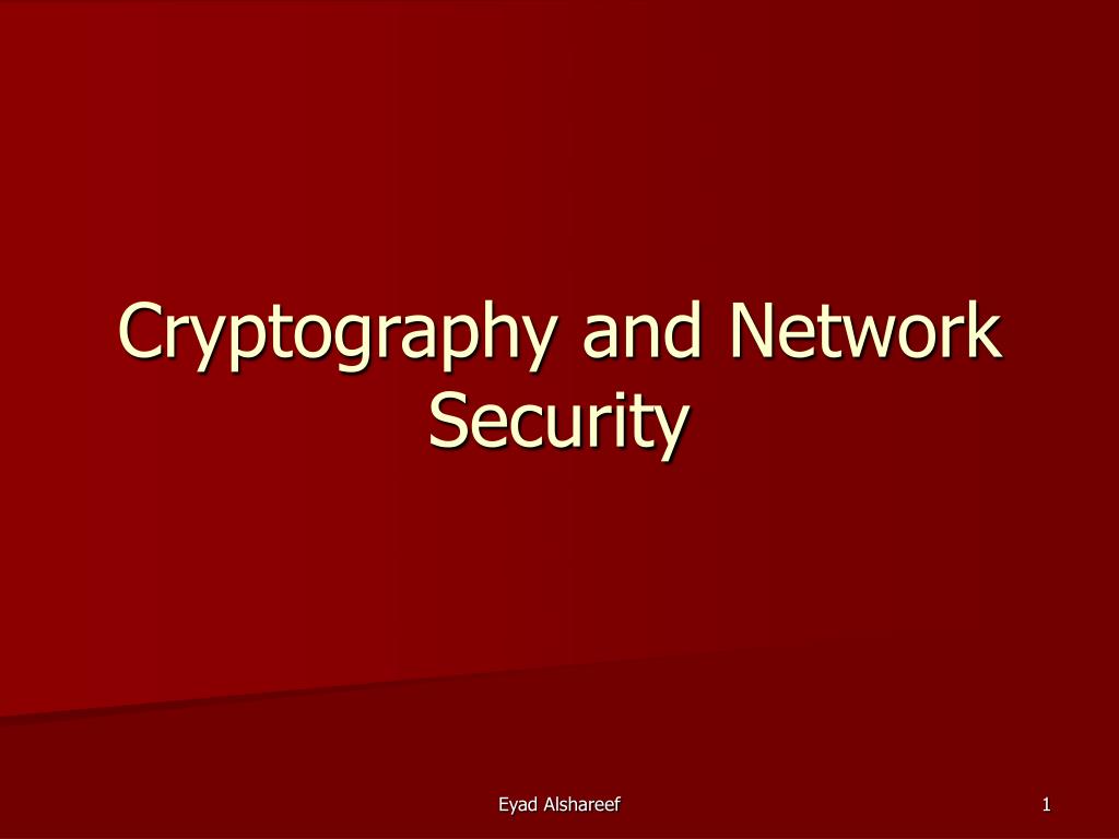 PPT - Cryptography and Network Security PowerPoint Presentation, free ...
