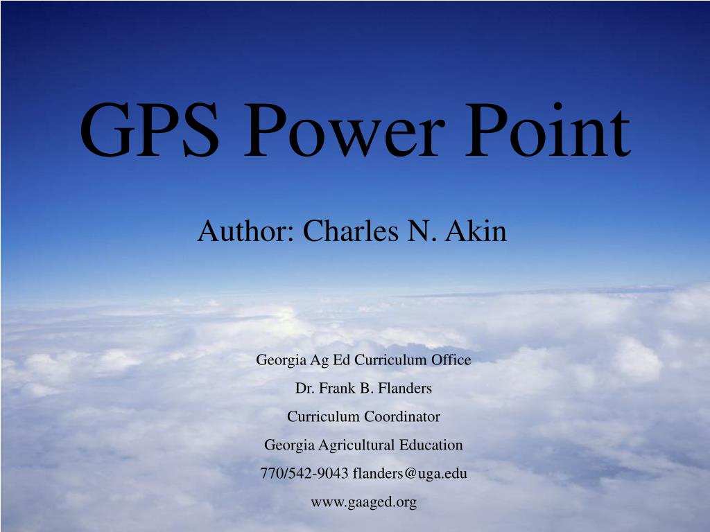 PPT - GPS Power Point PowerPoint Presentation, free download - ID:71090