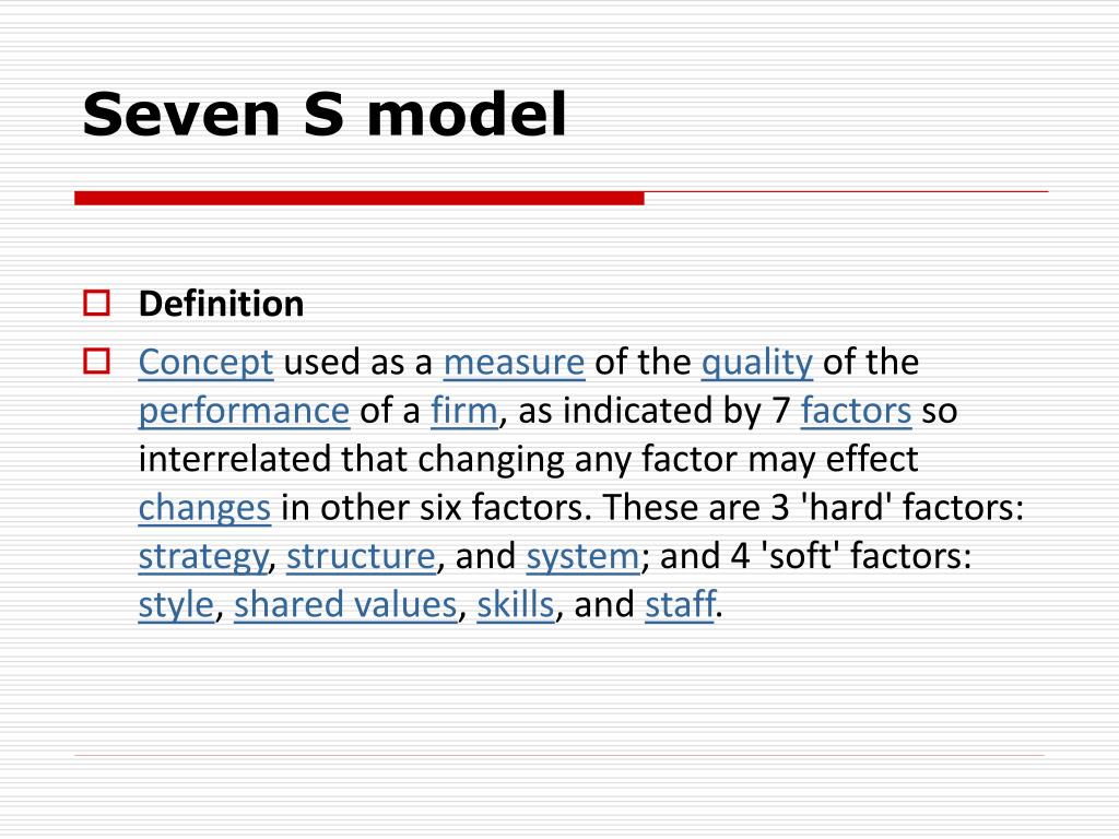 PPT - Seven S model PowerPoint Presentation, free download - ID:711349