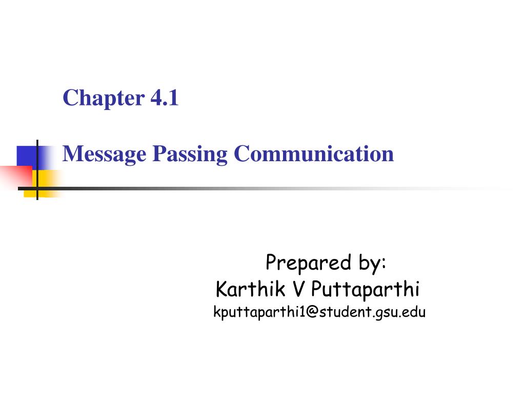 PPT - Chapter 4.1 Message Passing Communication PowerPoint Presentation ...
