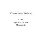 PPT - Construction Defects PowerPoint Presentation, free download - ID ...