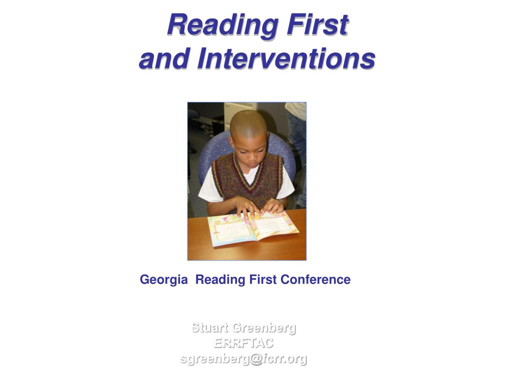 PPT - Reading First and Interventions PowerPoint Presentation, free ...