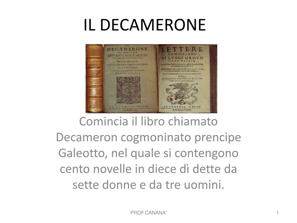 PPT - IL DECAMERONE PowerPoint Presentation, free download - ID:721707