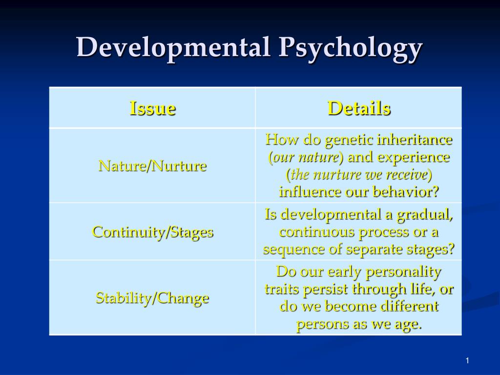 PPT - Developmental Psychology PowerPoint Presentation, free download ...