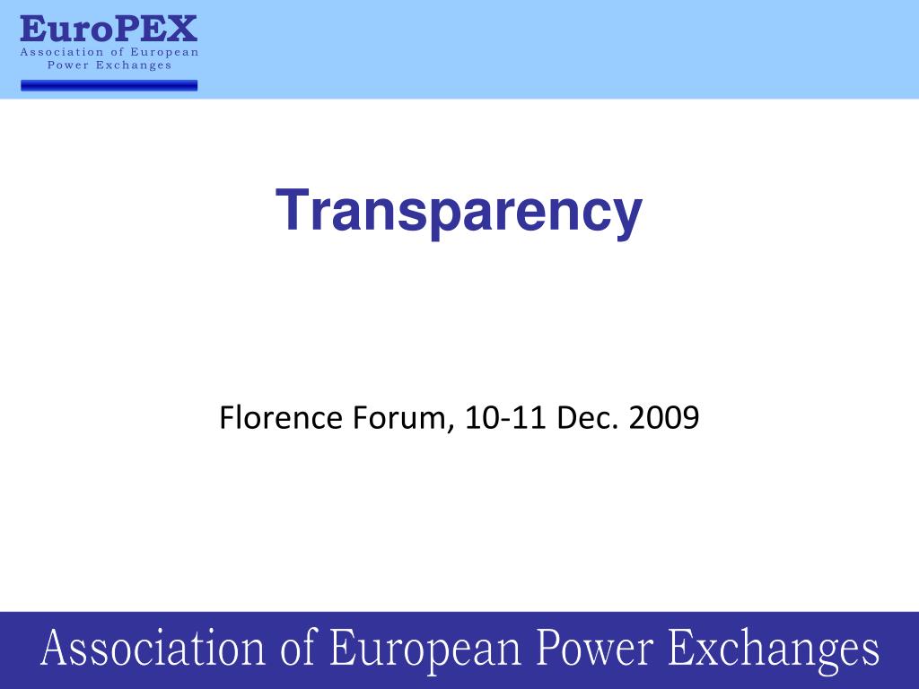 PPT - Transparency PowerPoint Presentation, free download - ID:724496