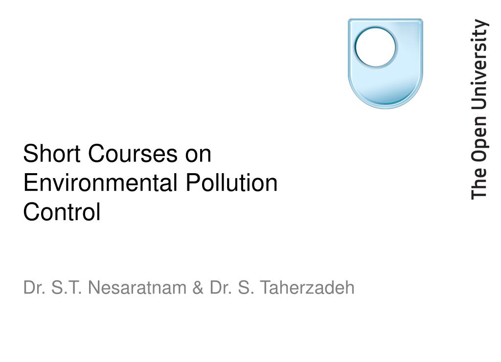 PPT - Short Courses on Environmental Pollution Control PowerPoint ...