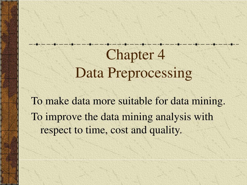 PPT - Chapter 4 Data Preprocessing PowerPoint Presentation, free ...