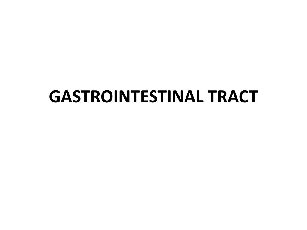 PPT - GASTROINTESTINAL TRACT PowerPoint Presentation, free download ...