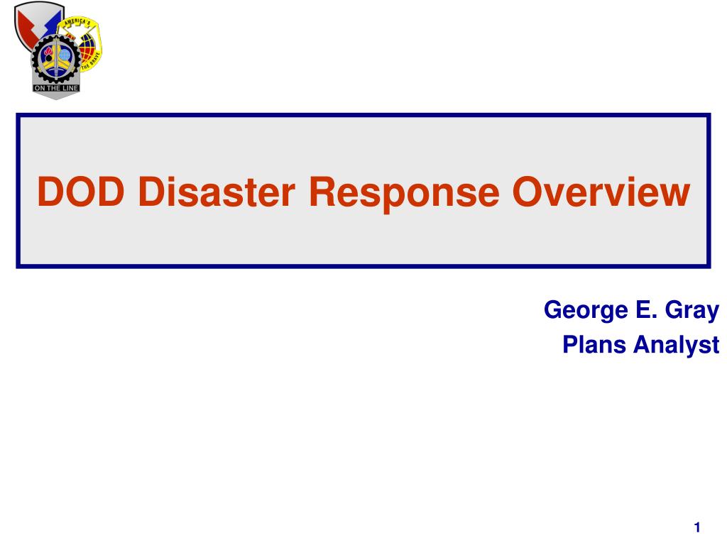 PPT - DOD Disaster Response Overview PowerPoint Presentation, free ...