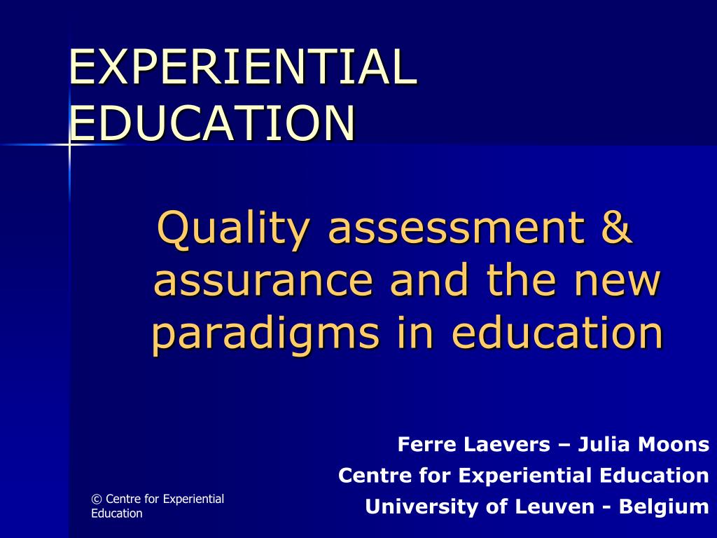 PPT - EXPERIENTIAL EDUCATION PowerPoint Presentation, free download ...